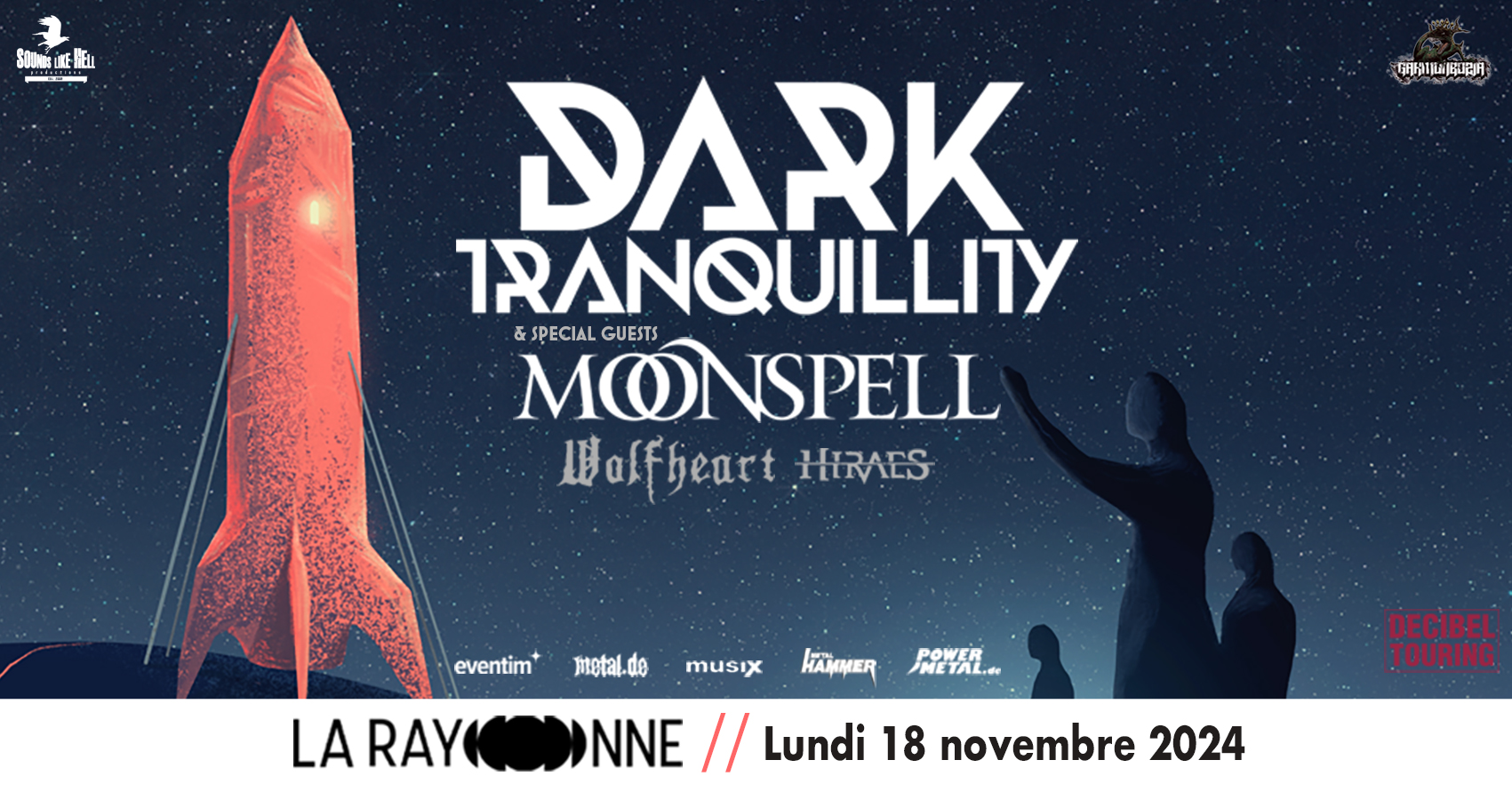 La Rayonne | Dark Tranquillity + Moonspell + Wolfheart + Hiraes - La Rayonne